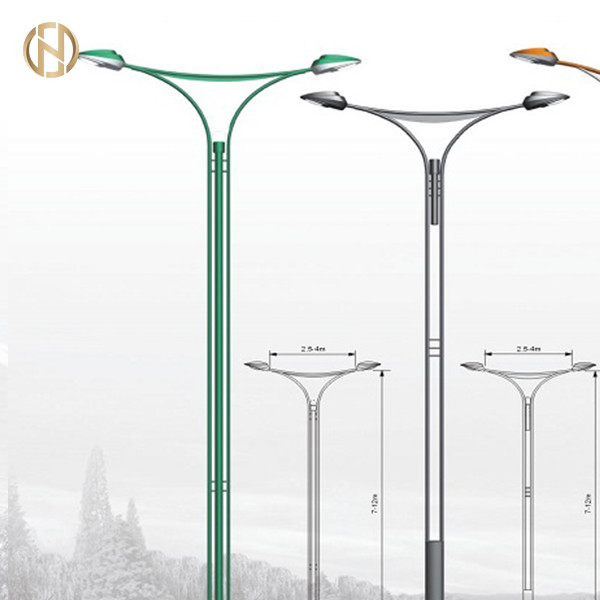 Hot-Sale Galvanis Dekoratif Tiang Lampu Jalan Luar Tiang Tinggi